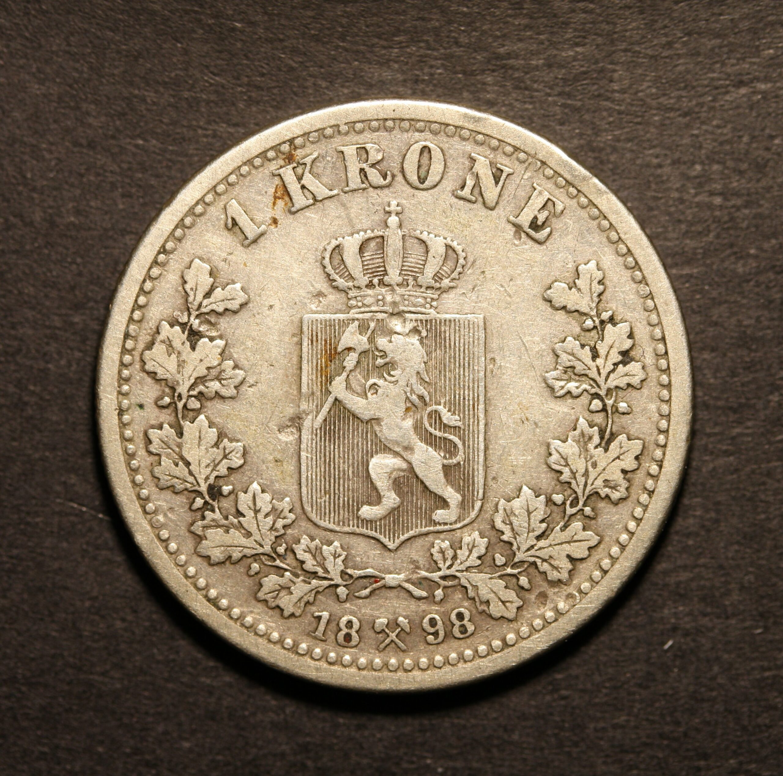 1 Krone 1898 Kristiansand Mynthandel 1 Krone 1898 Kristiansand Mynthandel